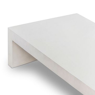 Concrete Waterfall Rectangle Coffee Table | Modern Living Room ...