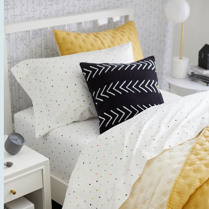Organic Triangle Pillowcase Set | West Elm