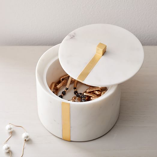 Seamless Shaped Marble Boxes | West Elm