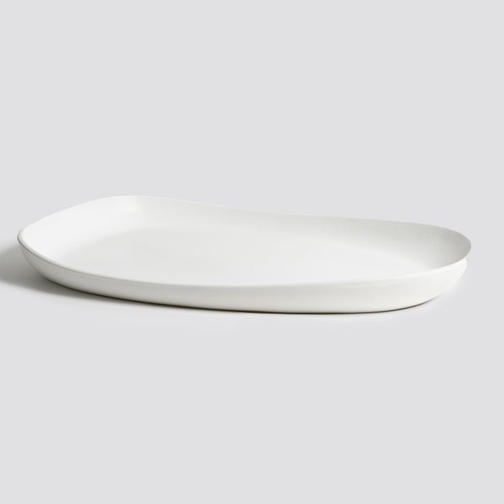 Gharyan Stoneware Long Serving Platter | West Elm
