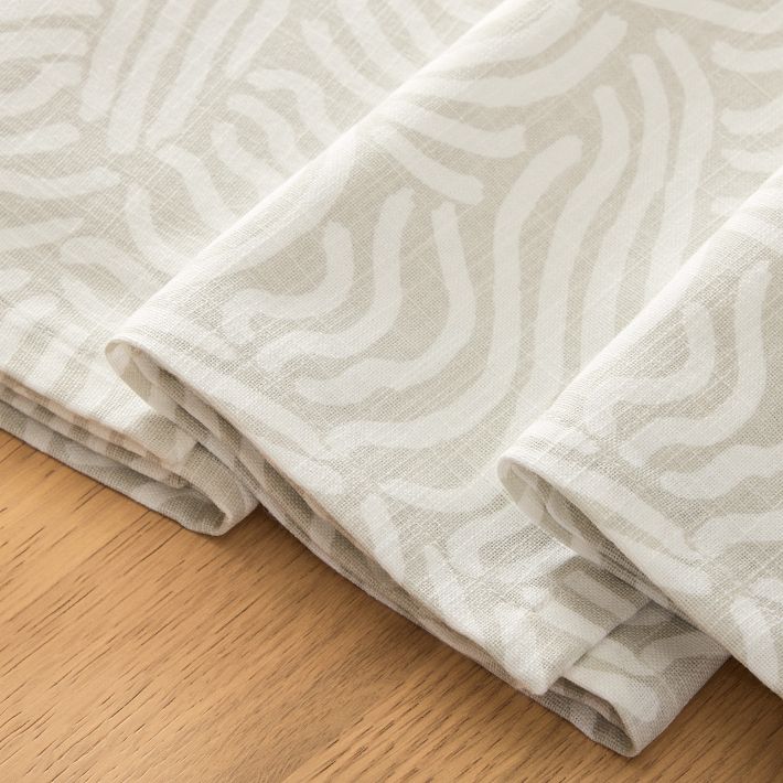 Line Work Cotton Napkin Sets | West Elm