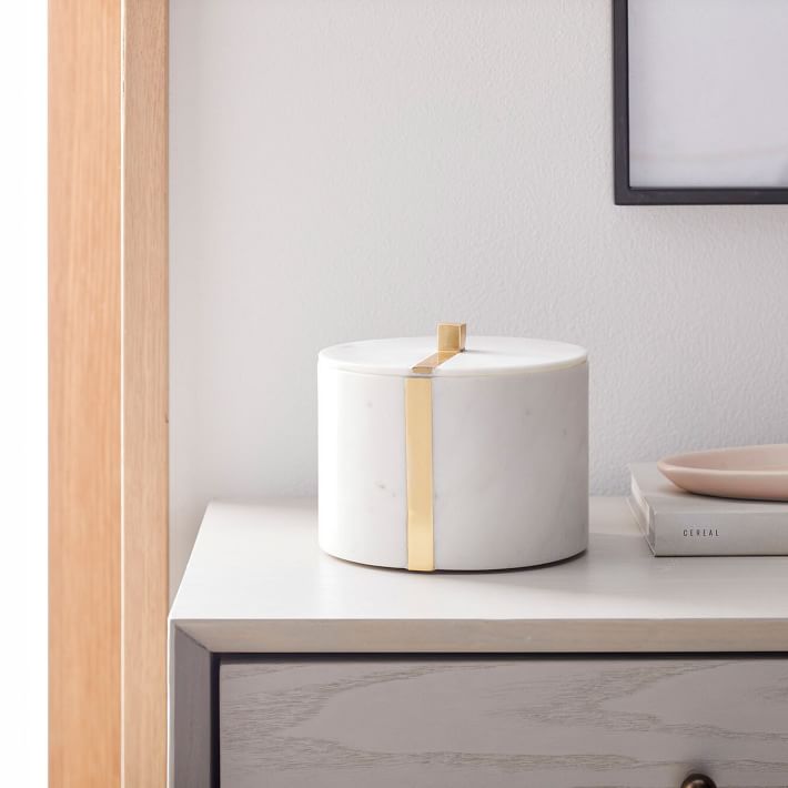 Seamless Shaped Marble Boxes | West Elm