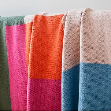 Half Moon Layered Blocks Throw | West Elm