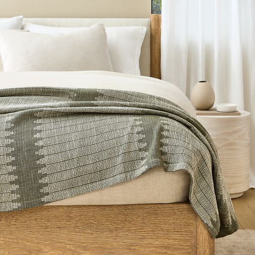 Reversible Woven Bed Blanket | West Elm