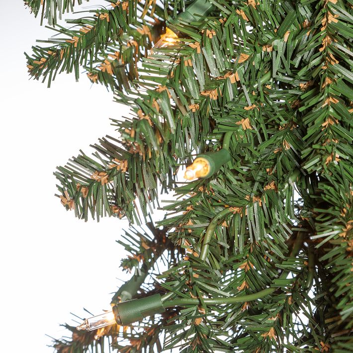 Pre-Lit Faux Alpine Trees (Set of 3) | West Elm