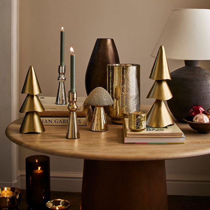Etched Mercury Glass Hurricane | West Elm Etched Mercury Glass Hurricane | West Elm
