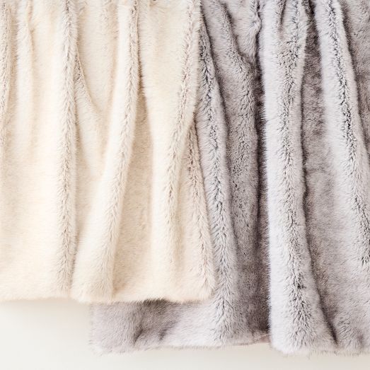 Faux Fox Fur Throw | West Elm