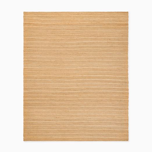 Textured Stripe Jute Rug | West Elm