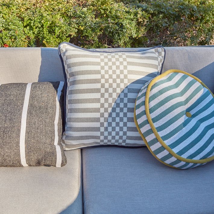 Check Pop Indoor/Outdoor Pillow | West Elm