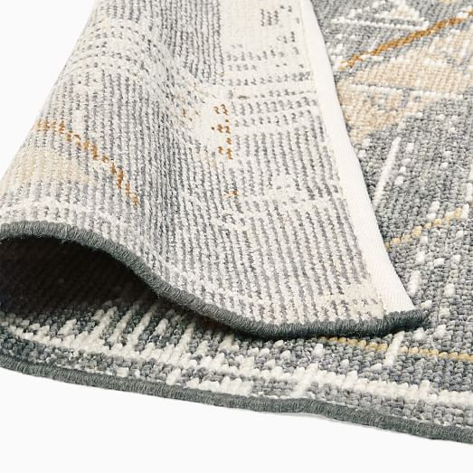 Hand-Knotted Triangle Motif Rug | West Elm