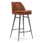 Finley Leather Counter Stool | West Elm