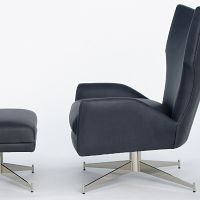 Hemming Leather Swivel Chair | West Elm