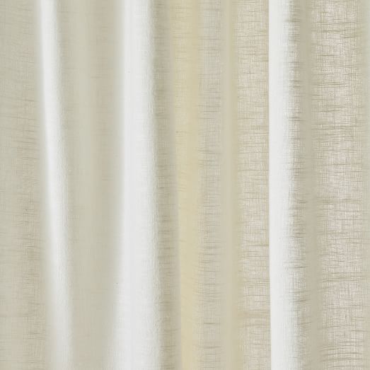 Textured Luxe Linen Curtain | West Elm