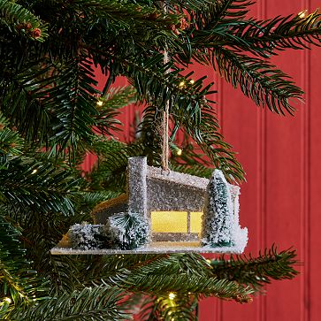 Mid-Century Paper House Ornament | West Elm
