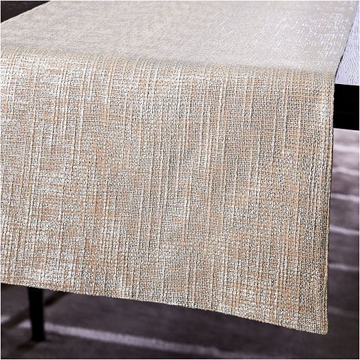 Metallic Foil Linens Runner | West Elm
