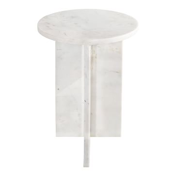 Angled Base Marble Side Table | West Elm