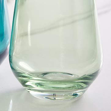 Estelle Colored Glass Two-Tone Wine Glasses | West Elm