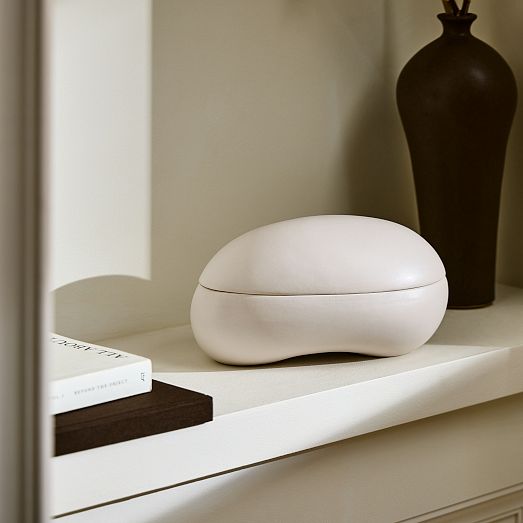 Pure White Ceramic Decorative Boxes | West Elm