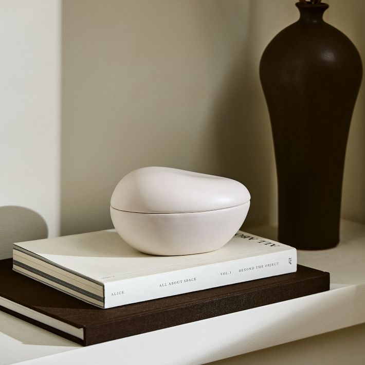 Pure White Ceramic Decorative Boxes | West Elm