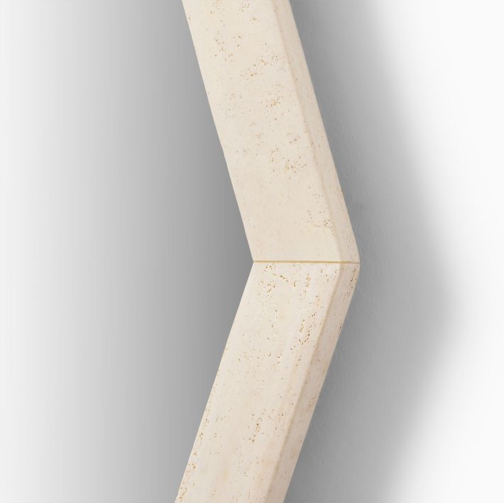 Thin Frame Travertine Wall Mirror | West Elm