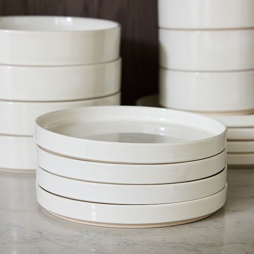 Straight-Sided Stoneware Dinner Plate Sets | West Elm