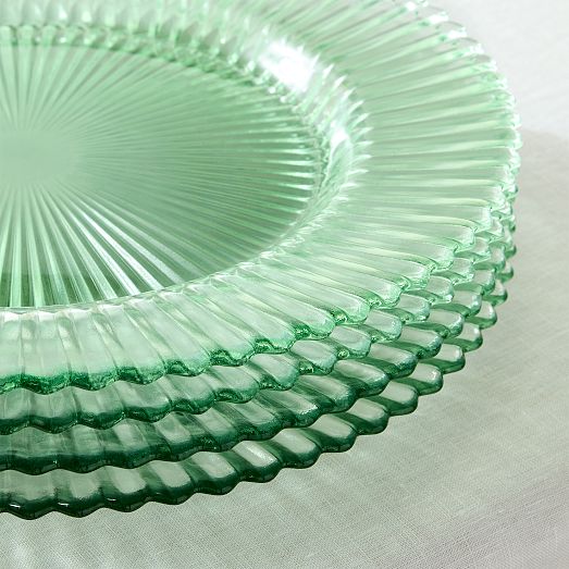 Archie Glass Dinner Plates (Set of 4) | West Elm