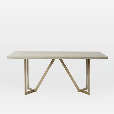Tower Dining Table - Concrete | West Elm