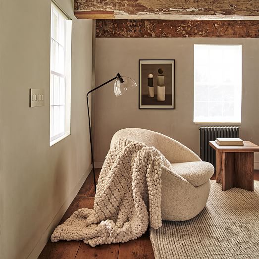Textured Weave Wool & Jute Rug | West Elm