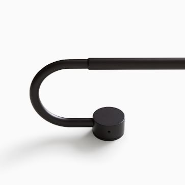 Open Box: Swoop Blackout Curtain Rod - Dark Bronze | West Elm