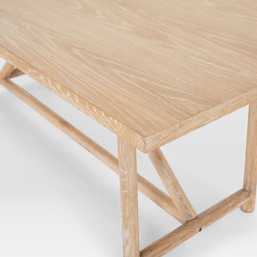 Modern Oak Rectangle Dining Table (84") | West Elm