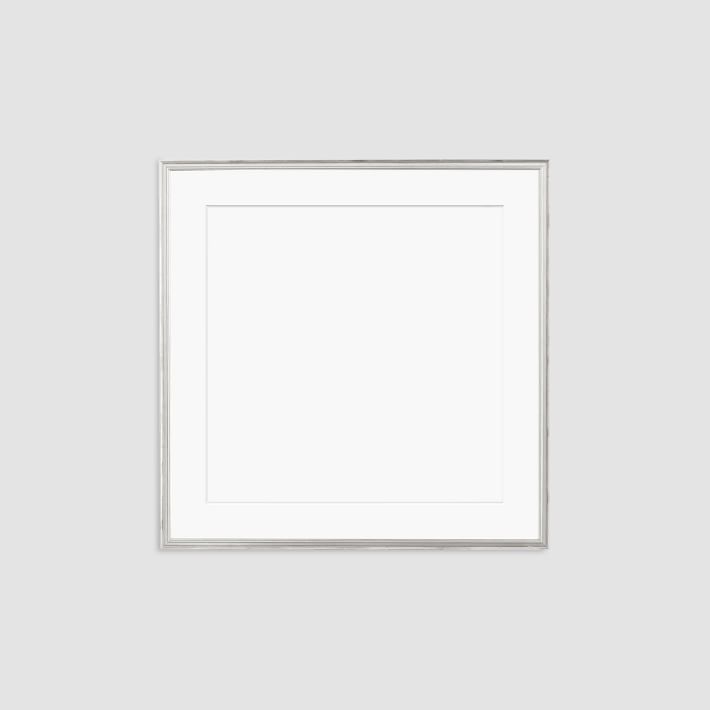 Simply Framed Oversized Gallery Frame – Antique Silver/Mat | West Elm