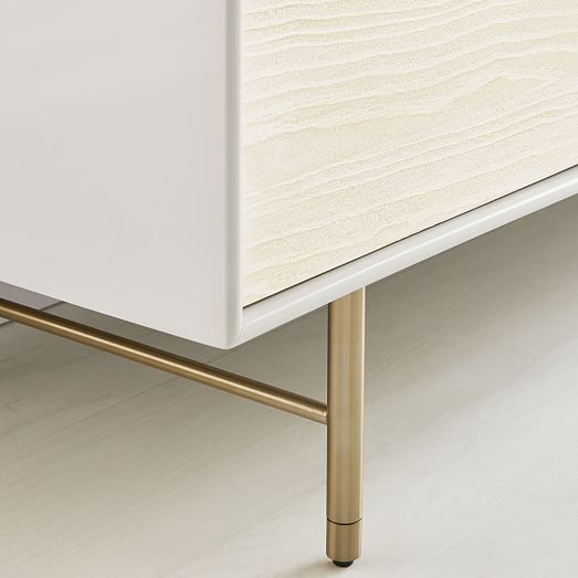 Modernist Wood & Lacquer Media Console (68"–80") | West Elm