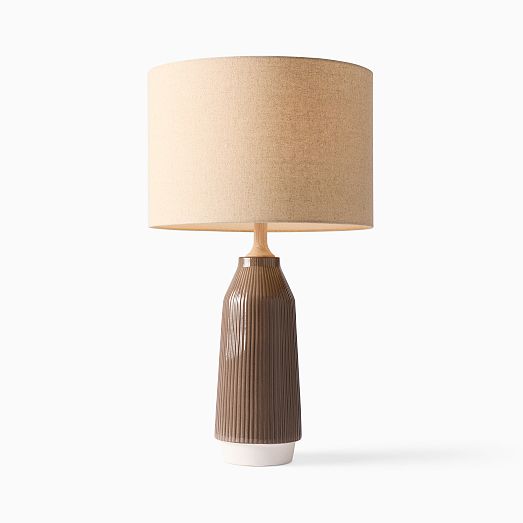 Roar & Rabbit™ Ripple Ceramic Table Lamp (22") | West Elm