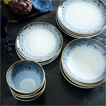 Reactive Glaze Stoneware Dinner Plate Sets | West Elm