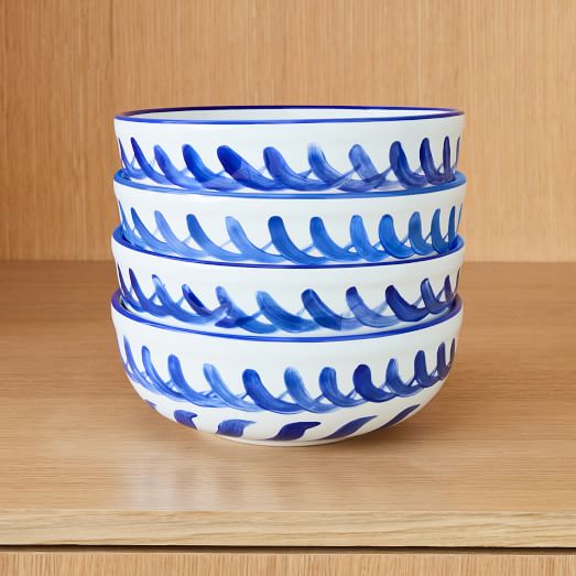 Cabana Hand-Painted Pasta Bowl Sets | West Elm
