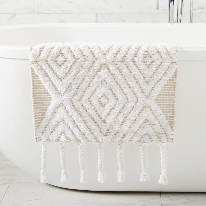 Tufted Diamonds Bath Mat | West Elm