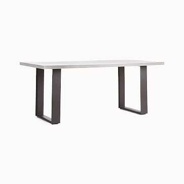 Portside Aluminum Outdoor Concrete Dining Table (72") - ADA | West Elm