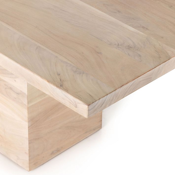 Block Base Rectangular Dining Table (82") | West Elm