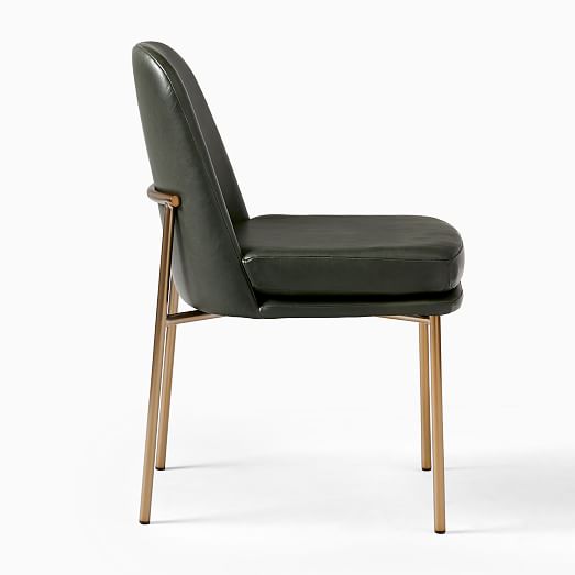Jack Metal Frame Leather Dining Chair | West Elm