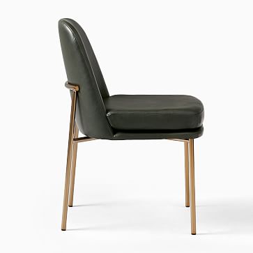 Jack Metal Frame Leather Dining Chair | West Elm
