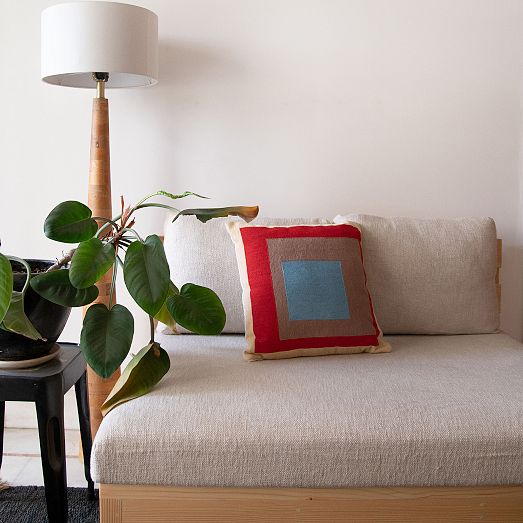 Leah Singh Renzo Squares Pillow Cover | West Elm
