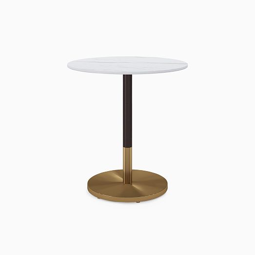 Orbit Restaurant Round Dining Table - Porcelain | West Elm