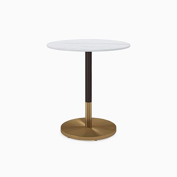 Orbit Restaurant Round Dining Table - Porcelain | West Elm