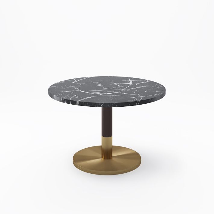 Orbit Faux Marble Extra Large Restaurant Table - Round | West Elm