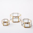 Nesting Glass Shadow Boxes – Hexagon (Set of 3), Jewelry Organization ...