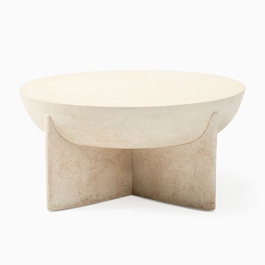 Monti Lava Stone Coffee Table | Modern Living Room Furniture | West Elm