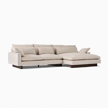 Harmony Double Wide Chaise Sectional | Sofa With Chaise | West Elm