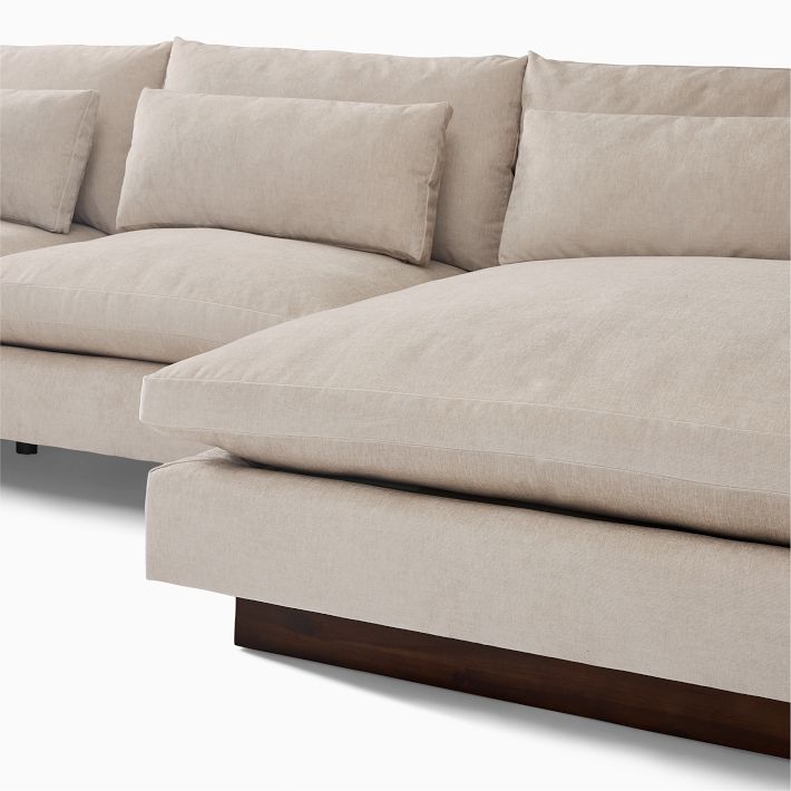Harmony Double Wide Chaise Sectional | Sofa With Chaise | West Elm