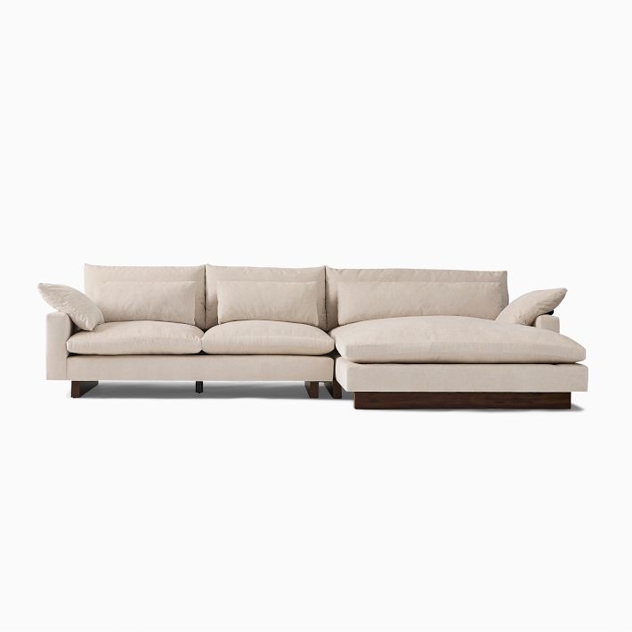 Harmony Double Wide Chaise Sectional | Sofa With Chaise | West Elm
