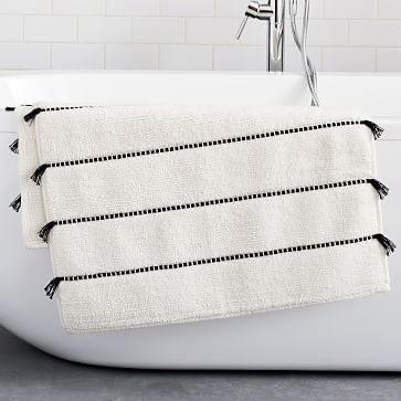 Tassel Stripe Bath Mat | West Elm
